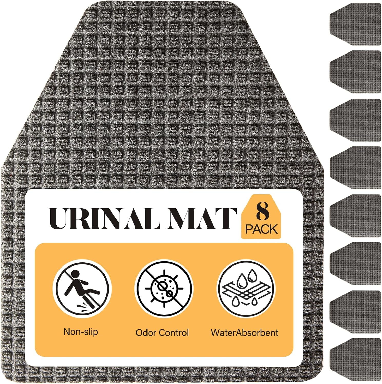 Amazon.com: Urinal Mats (8 Pack) - Aimissk Non-Disposable Bathroom ...