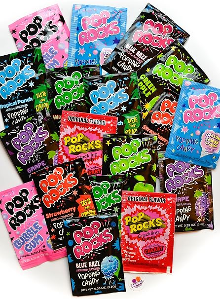 Pop Rocks Candy Ultimate 9 Flavor Assortment Bulk - Strawberry, Cherry ...