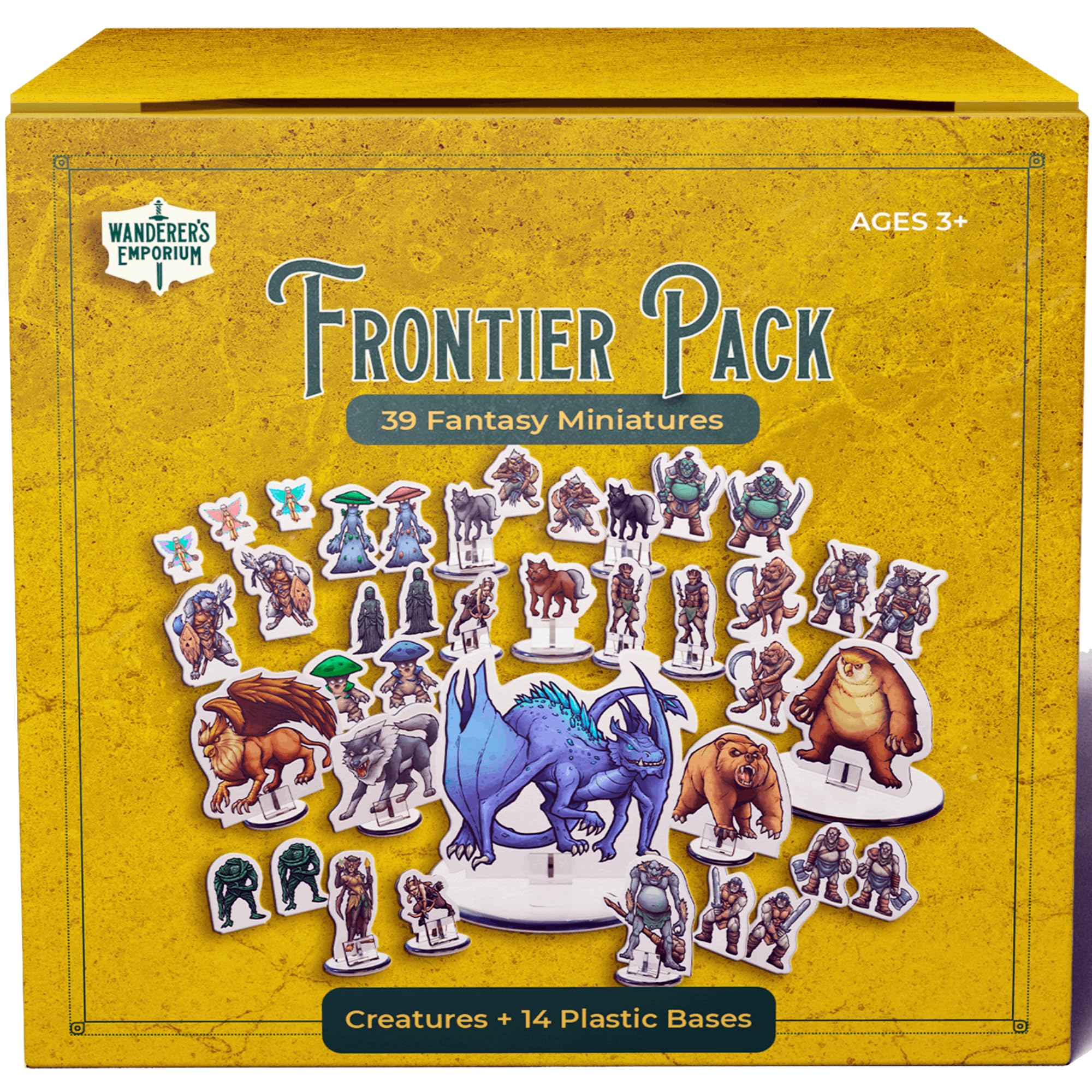 Amazon.com: Wanderers Emporium Hard Flat Minis for DND Miniatures with ...