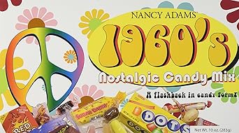 Amazon.com : 1960's Retro Candy Gift Box-Decade Box Gift Basket ...