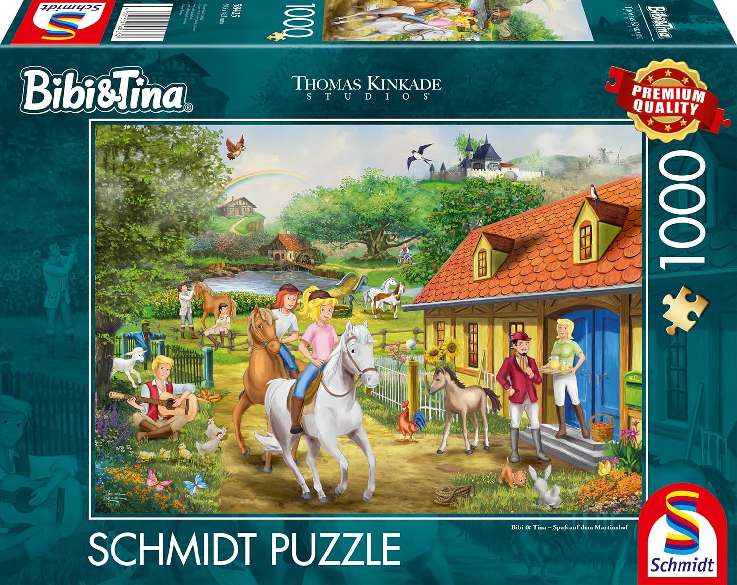 Schmidt Spiele 58425 Puzzle 1000 pièces Thomas Kinkade, Kiddinx, Bibi ...