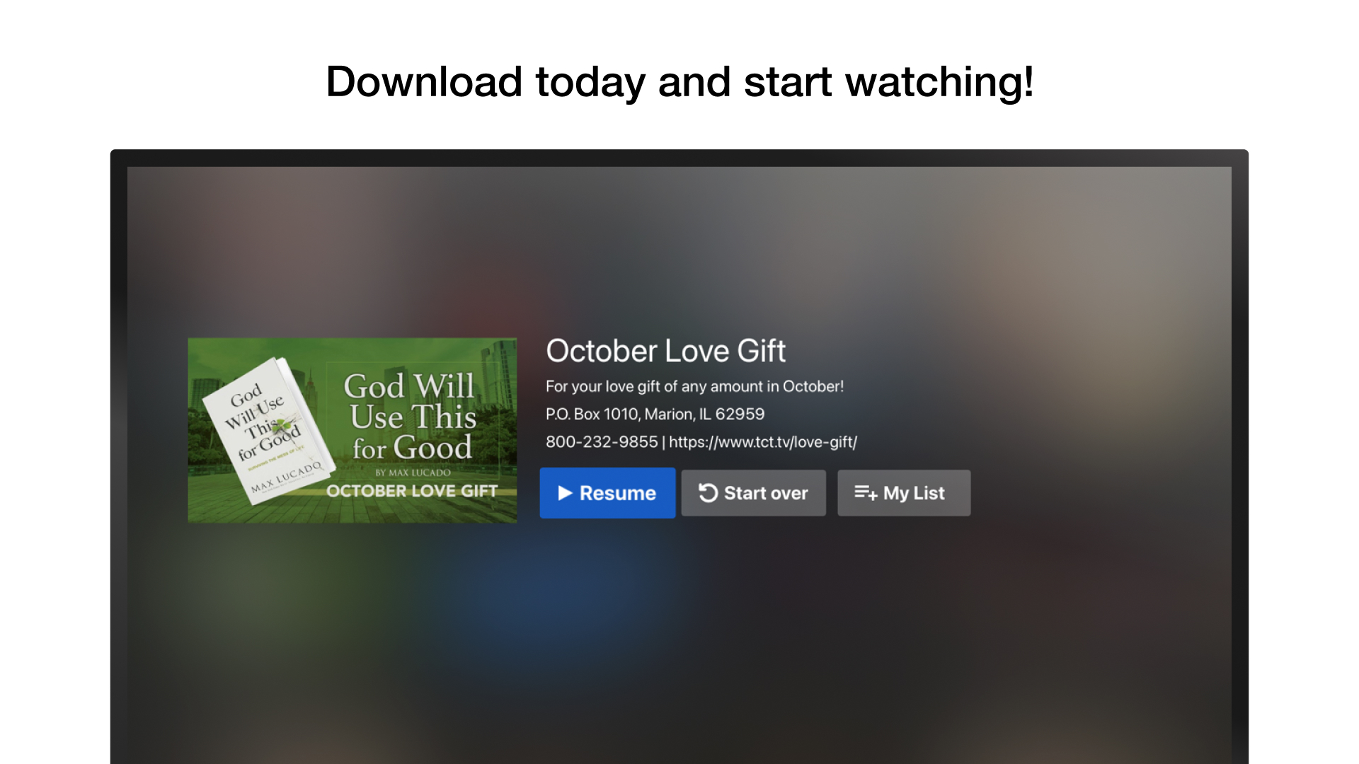 TCT - Live and On-Demand TV - App on Amazon Appstore