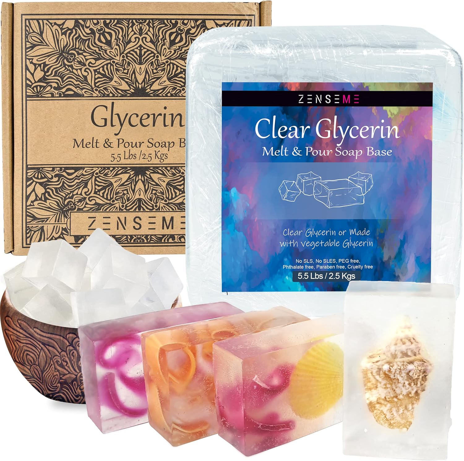 Amazon.com: Glycerin Soap Base - 5.5 LB | Clear Soap Base for Soap ...
