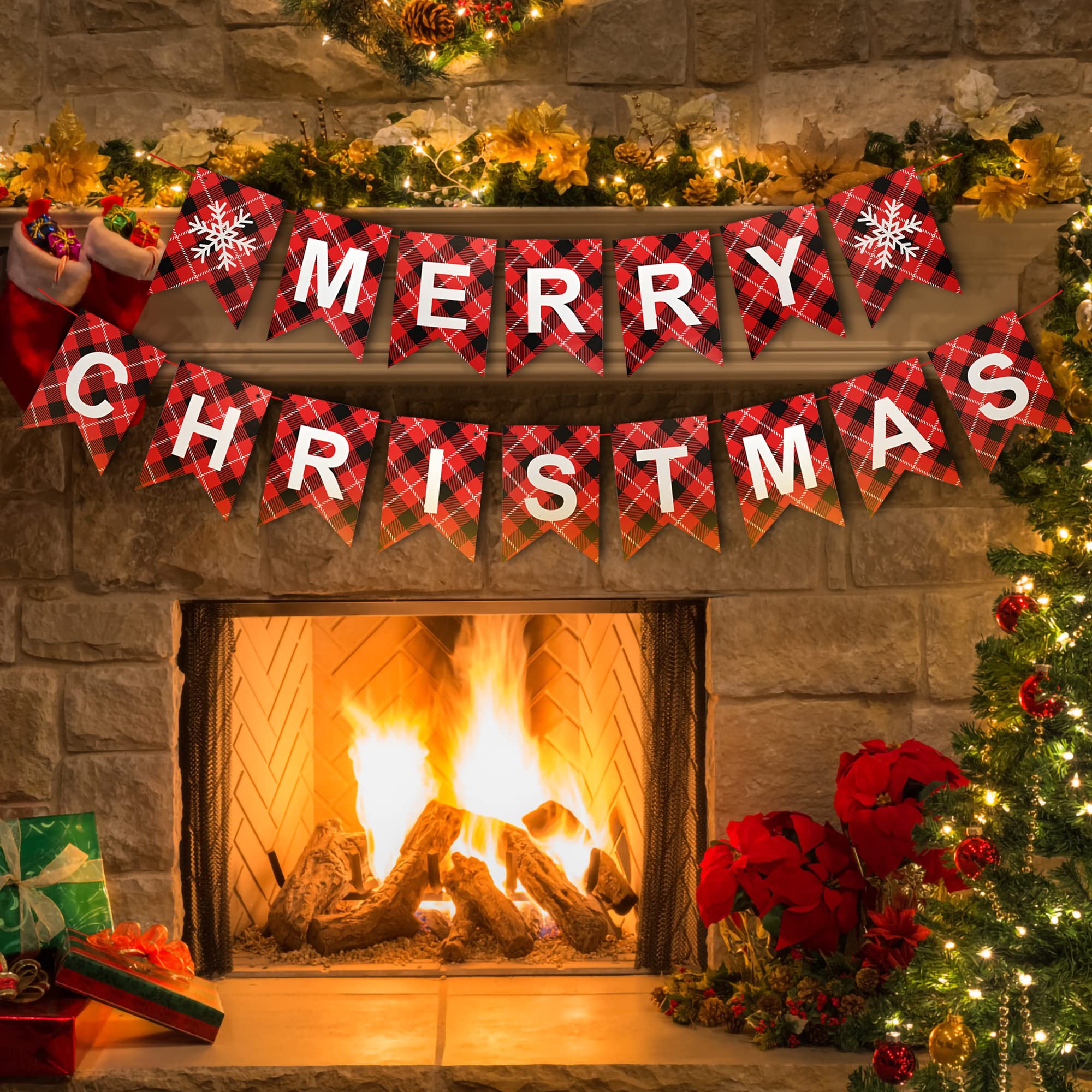 Merry Christmas Fireplace Wallpaper New Year, Christmas, Fireplace,