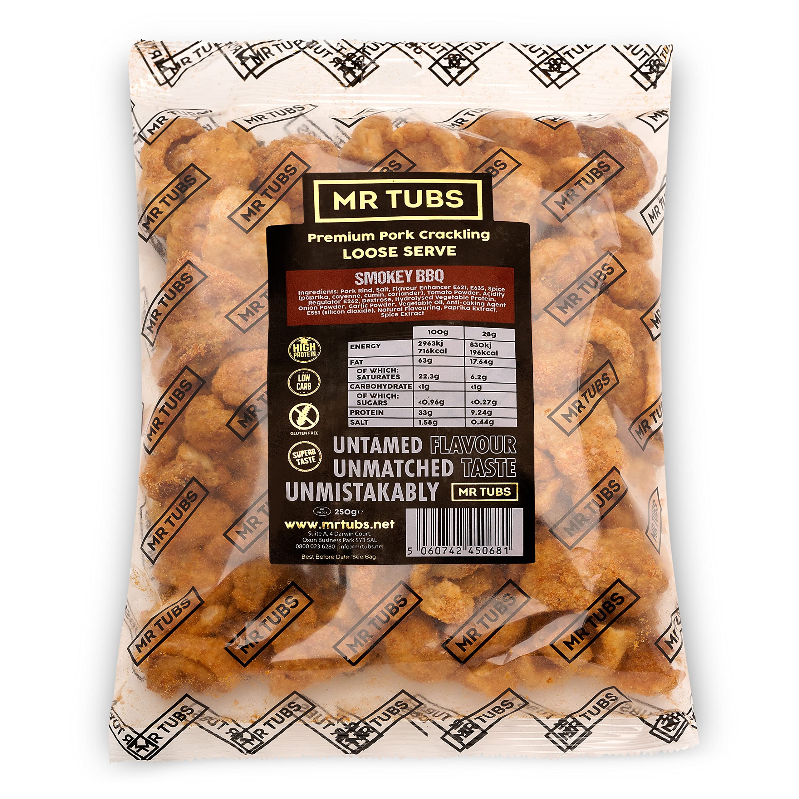 Mr Tubs Pork Crackling 250g Bulk Bag Premium Crackling Not | Desertcart ...