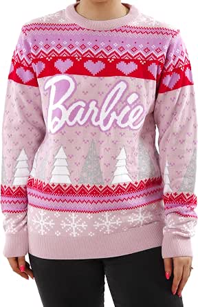 Barbie Christmas Jumper Womens | Ladies Christmas Jumpers | Sizes Small ...