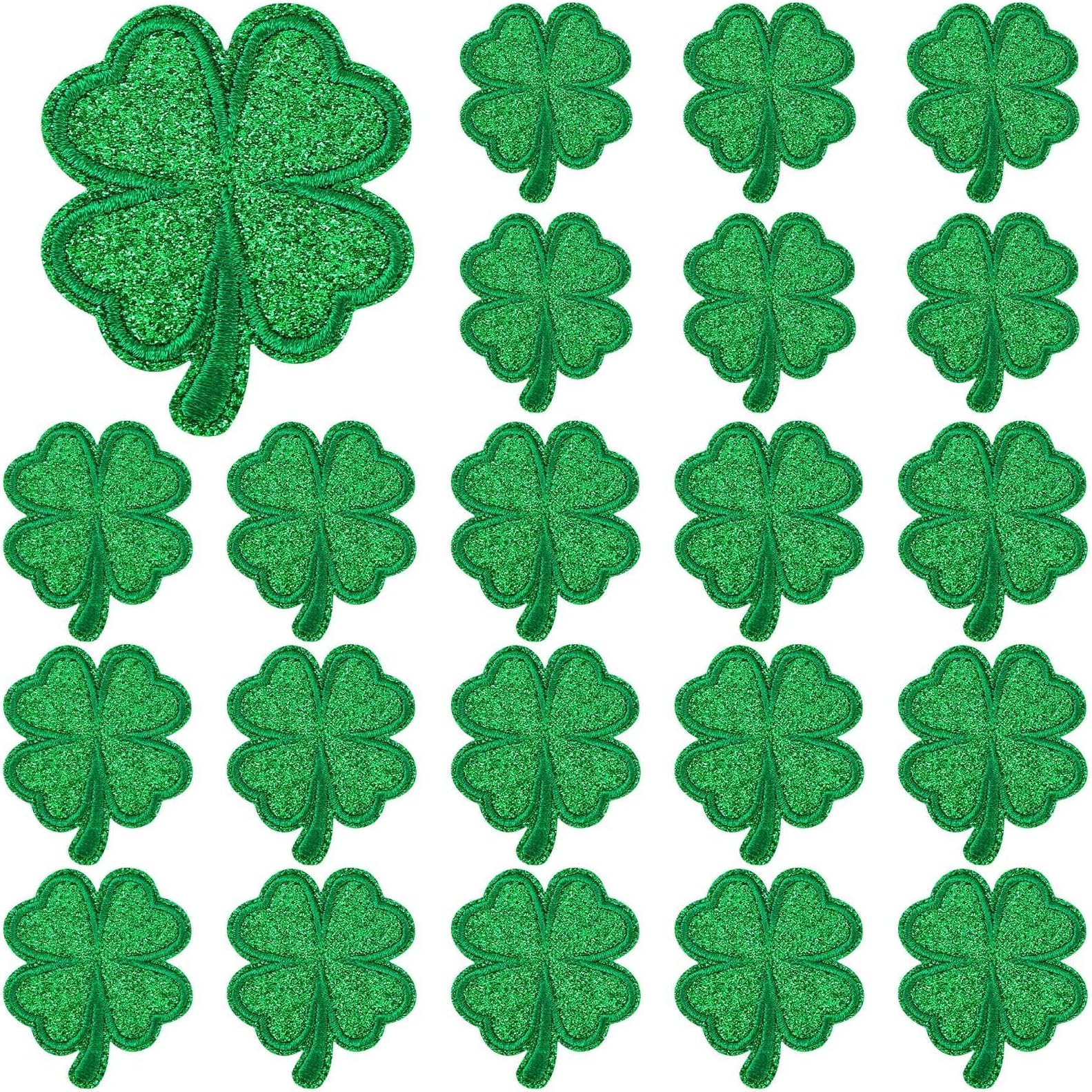 Amazon.com: (4 Inch) XL - Sequin - Shamrock/Clover - Irish ...