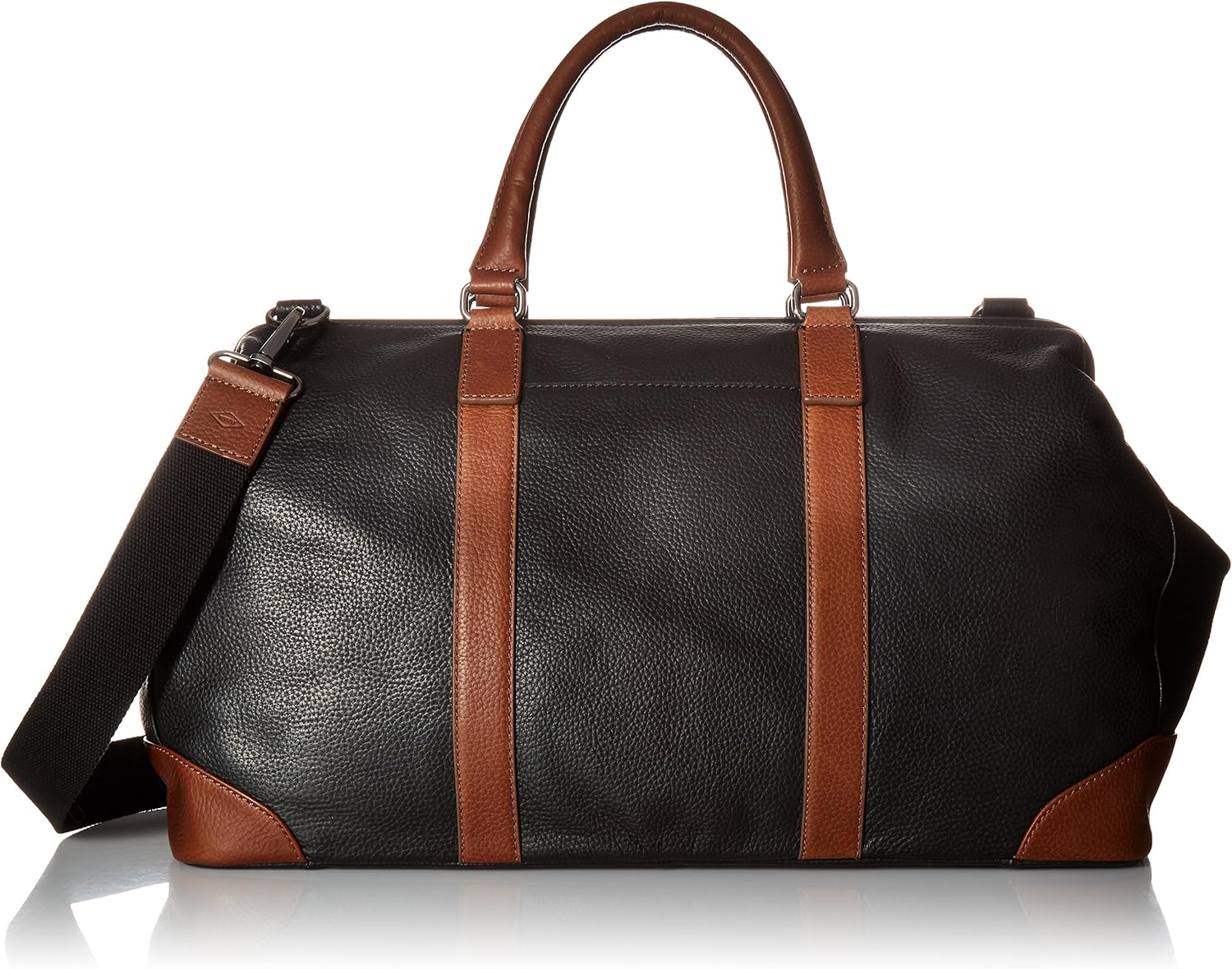 Amazon.com: Fossil Men's Mayfair Duffle, Black, One Size : Clothing ...