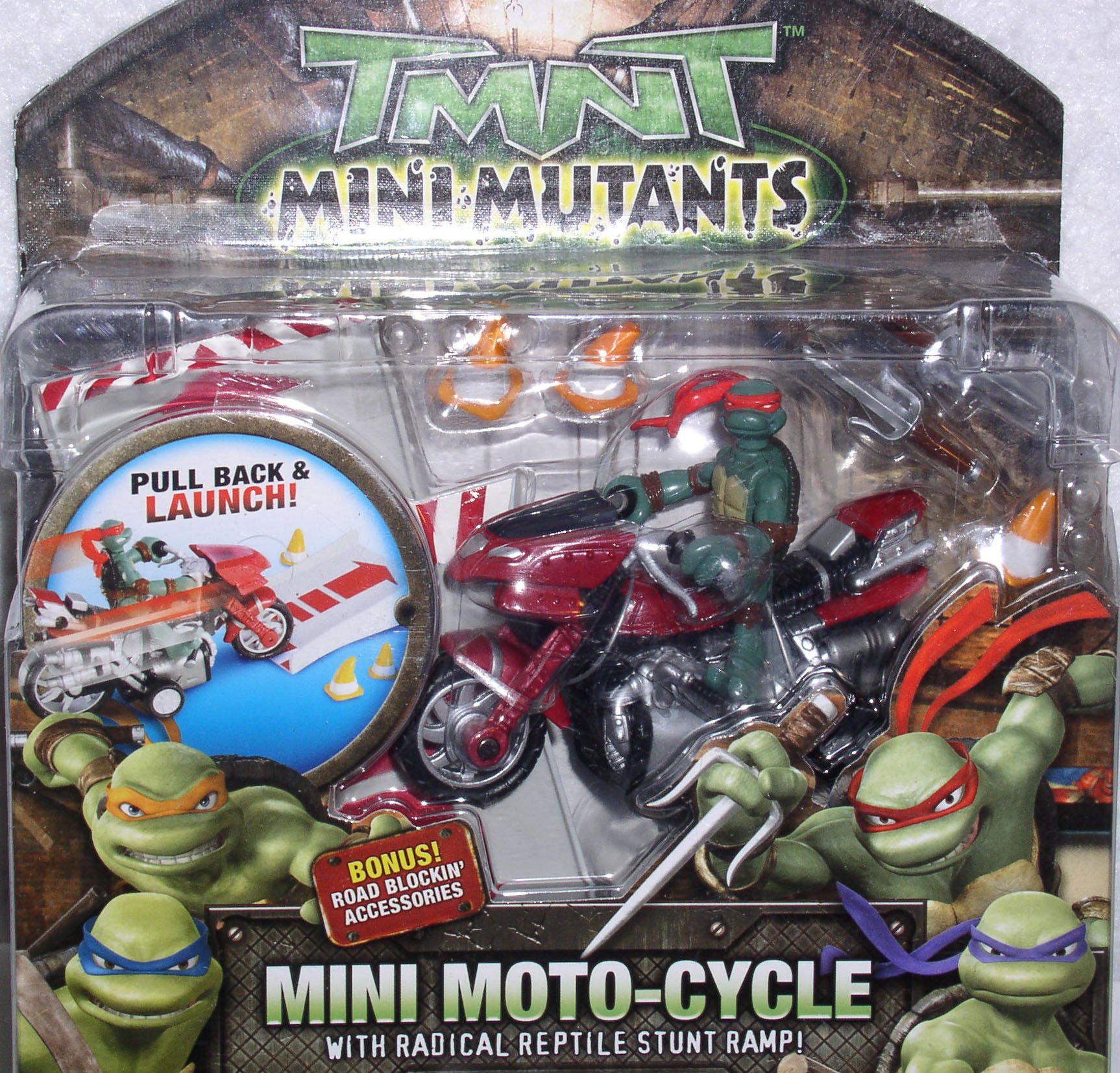 Snapklik.com : TMNT Mini Mutants Raphael Mini Moto-Cycle