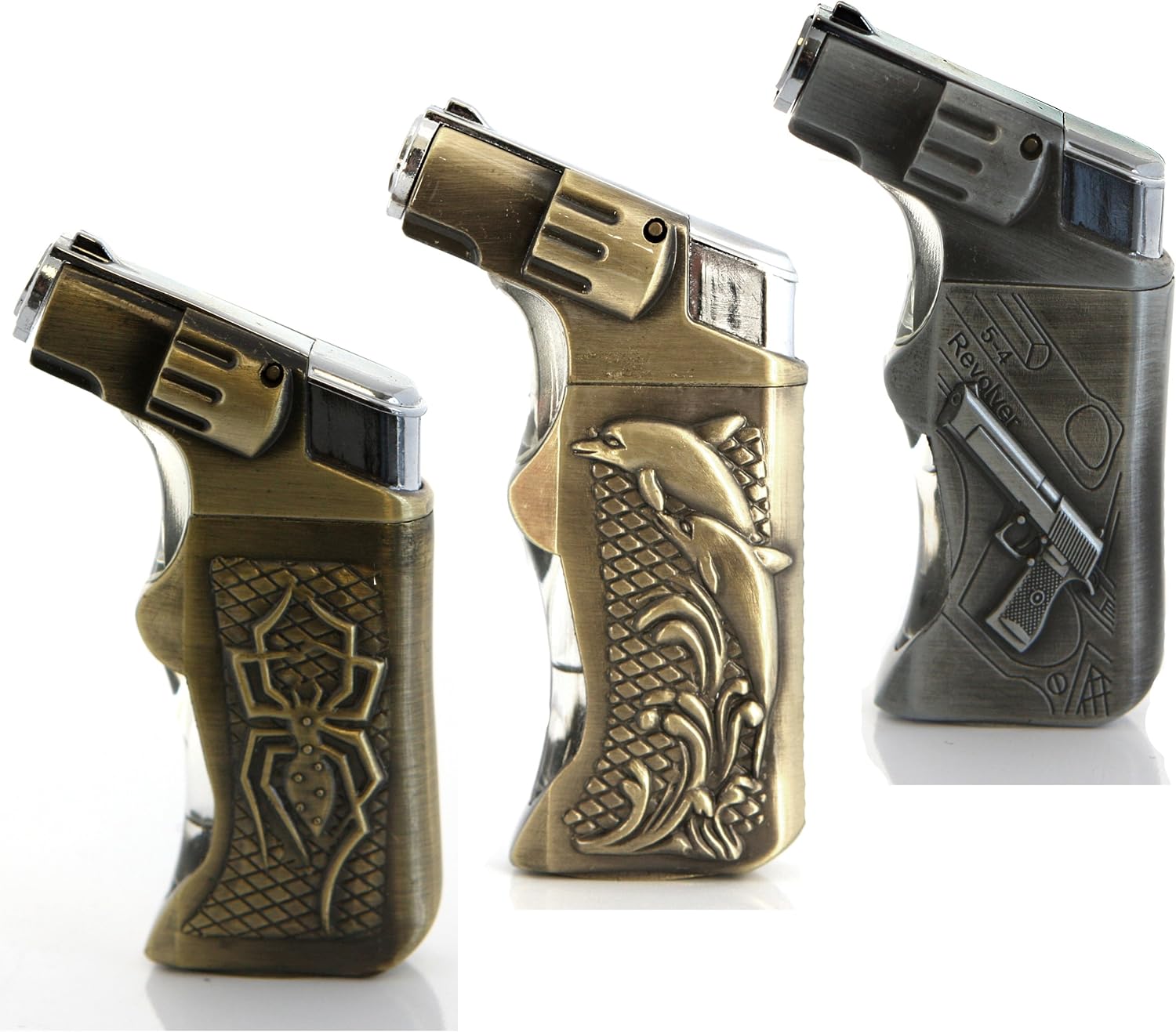 Amazon.com: Pack of 3 Uniquely Designed Butane Torch Cigar Cigarette ...