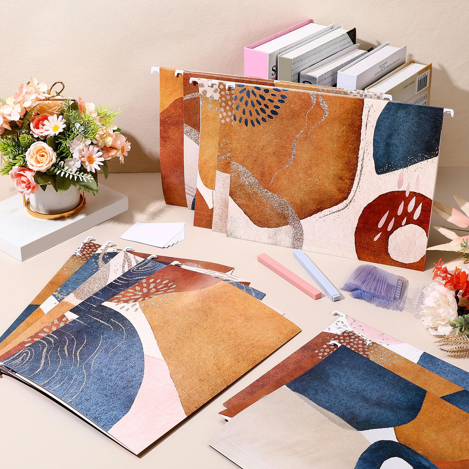Snapklik.com : 30 Pcs Boho Decorative Hanging Folders, Including ...