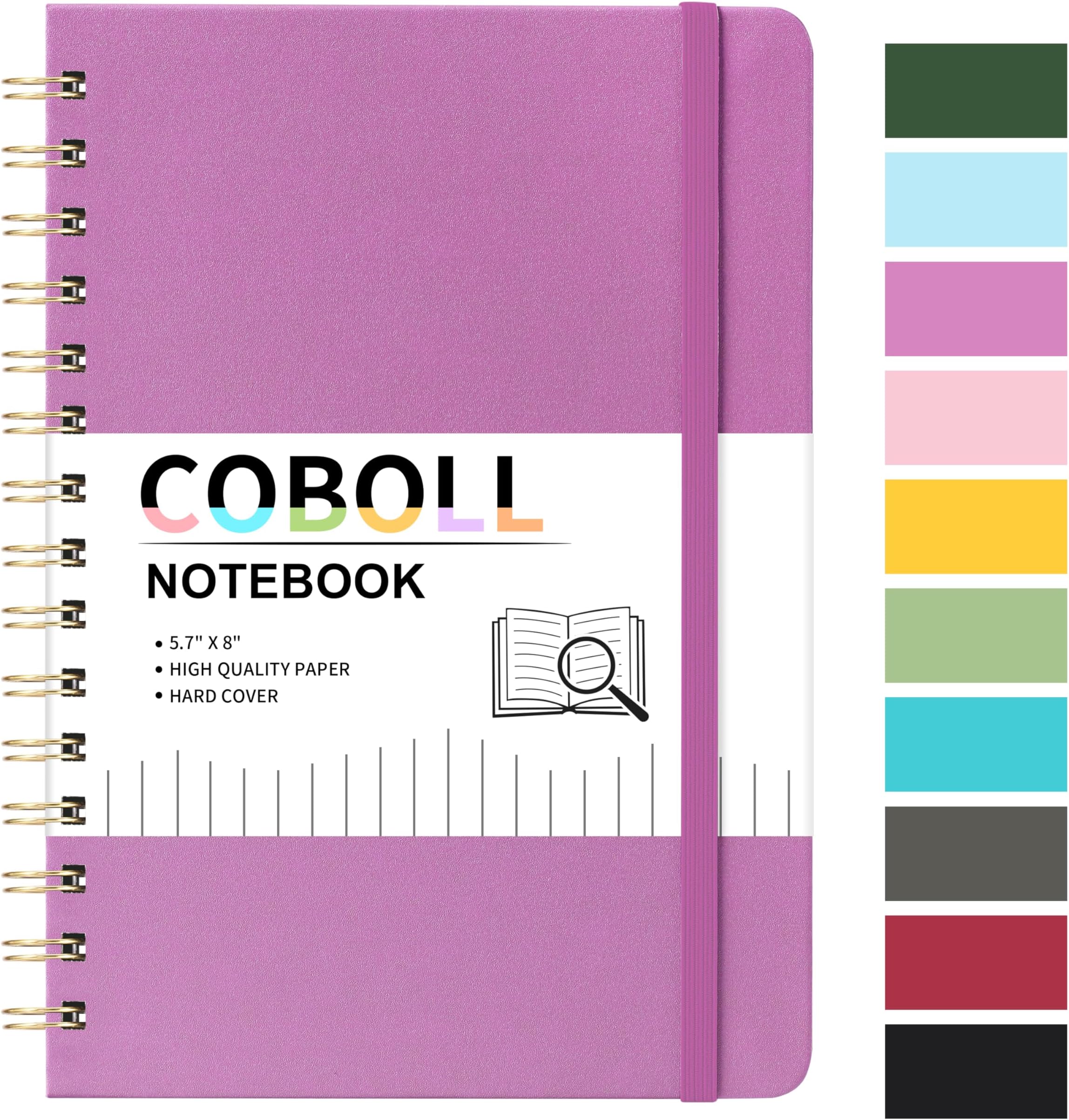 Amazon.com : Shoparr Spiral Notebook - Notebooks Spiral Bound, 8.5 ...
