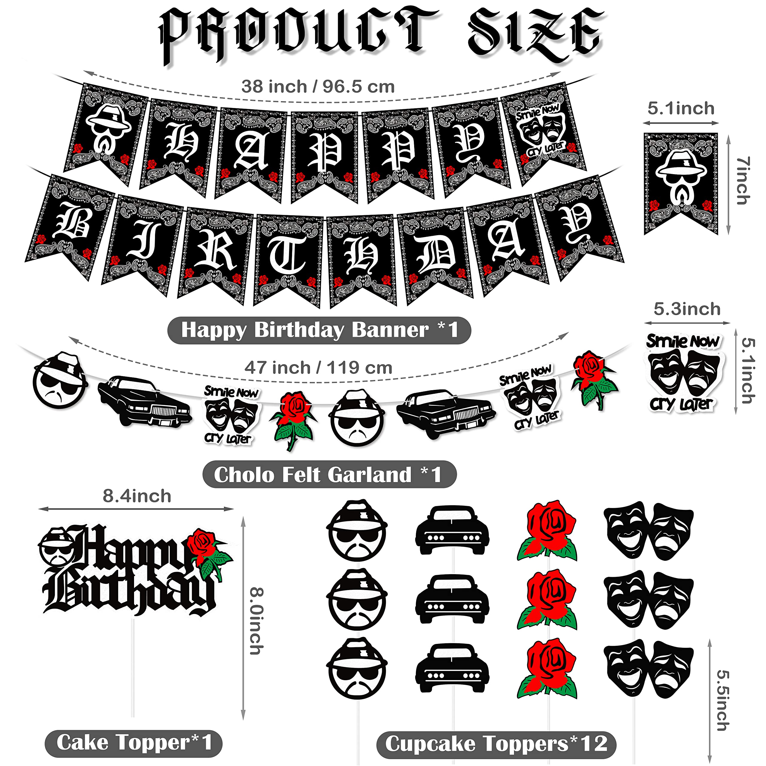 Snapklik.com : Cholo Birthday Party Decorations Early 2000s Party For ...