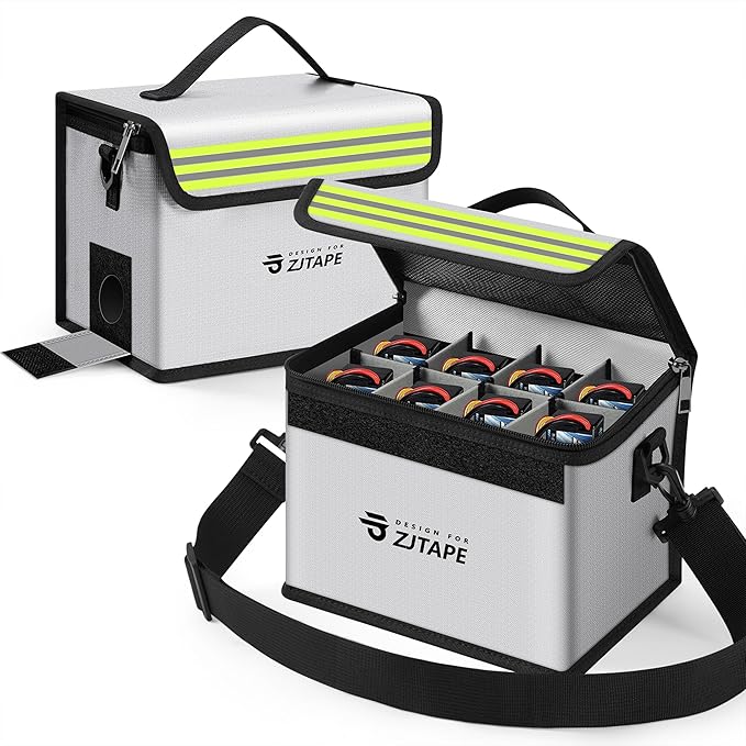 Amazon.com: ZJTAPE Lipo Safe Bag, Fireproof, Explosion-proof Battery ...