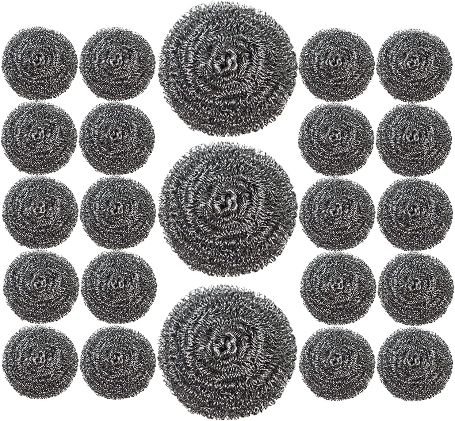 Amazon.com: XXJXING 48 Pack Stainless Steel Scourers Sponges,Steel Wool ...