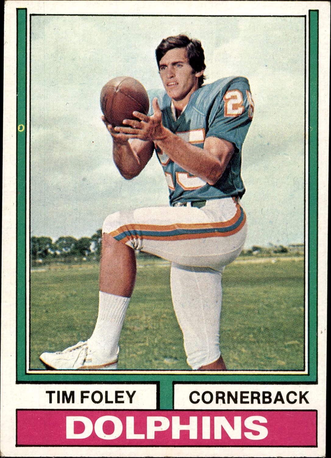Amazon.com: 1974 Topps # 38 Tim Foley Miami Dolphins (Football Card) EX ...