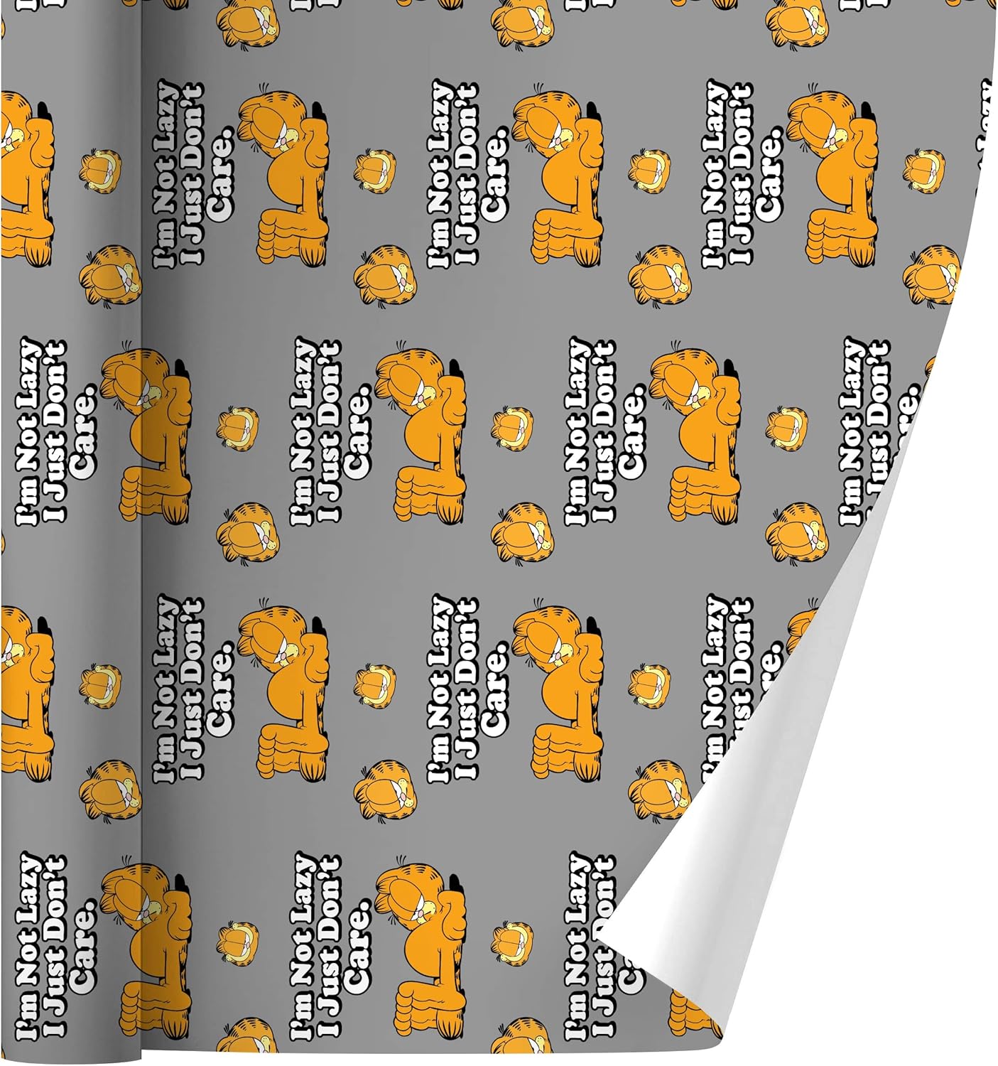 Amazon.com: GRAPHICS & MORE Garfield I'm Not Lazy Gift Wrap Wrapping ...