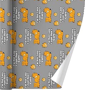 Amazon.com: GRAPHICS & MORE Garfield I'm Not Lazy Gift Wrap Wrapping ...