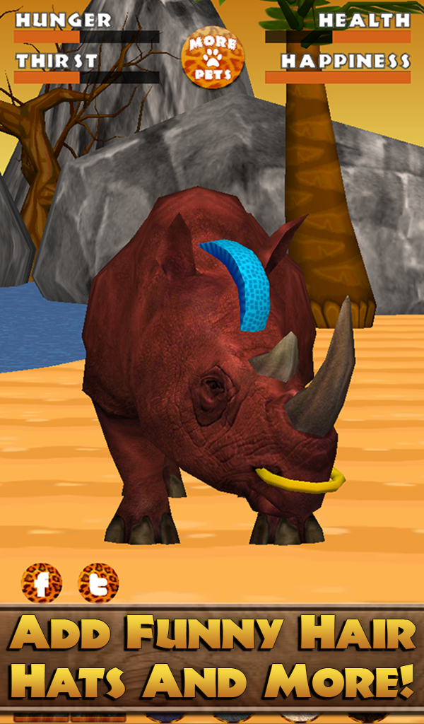 Virtual Pet Rhinoceros - App on Amazon Appstore