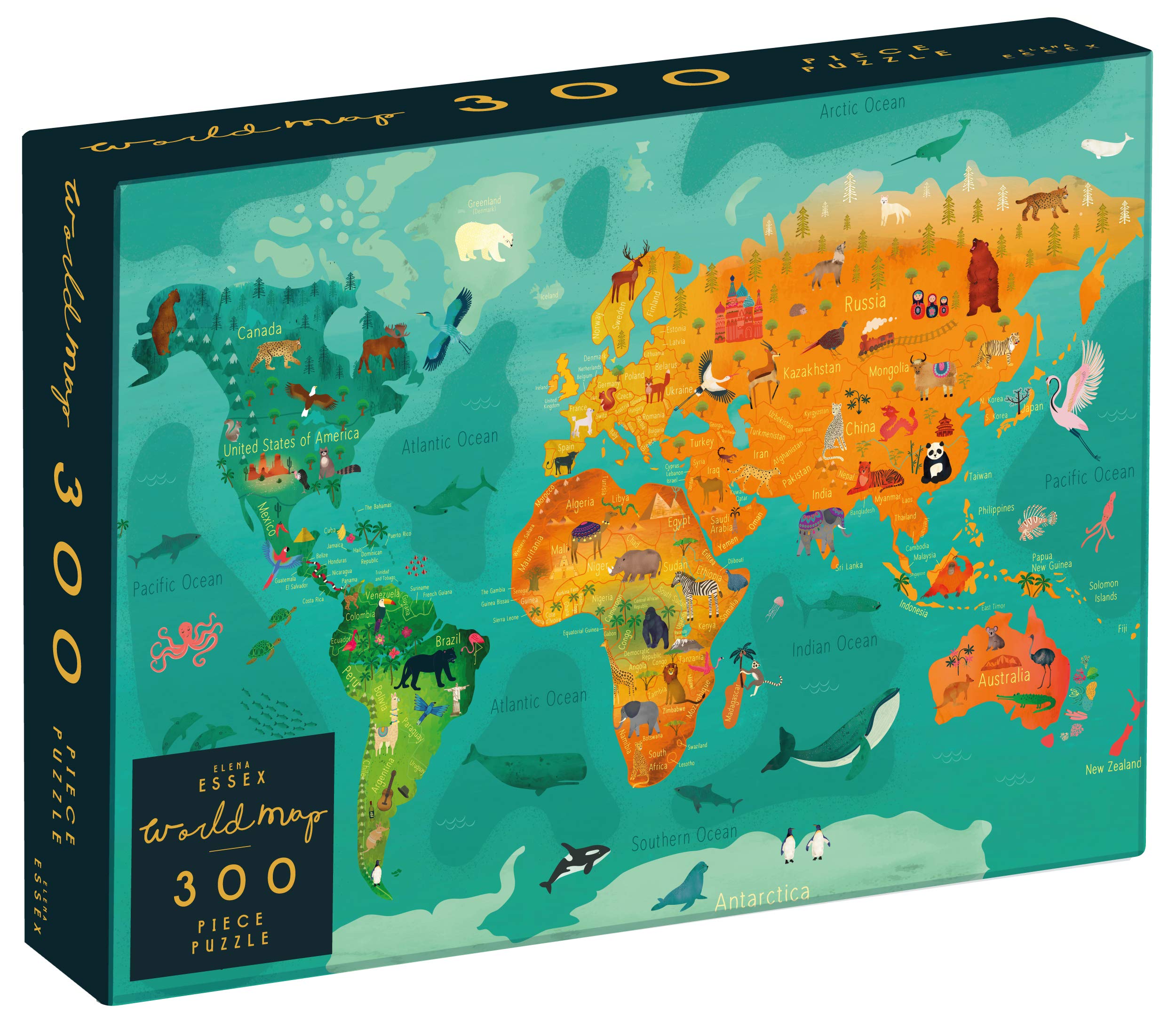 Buy Puzzles for Kids Ages 4-8 - World Jigsaw Puzzle | 300 Piece Puzzles ...