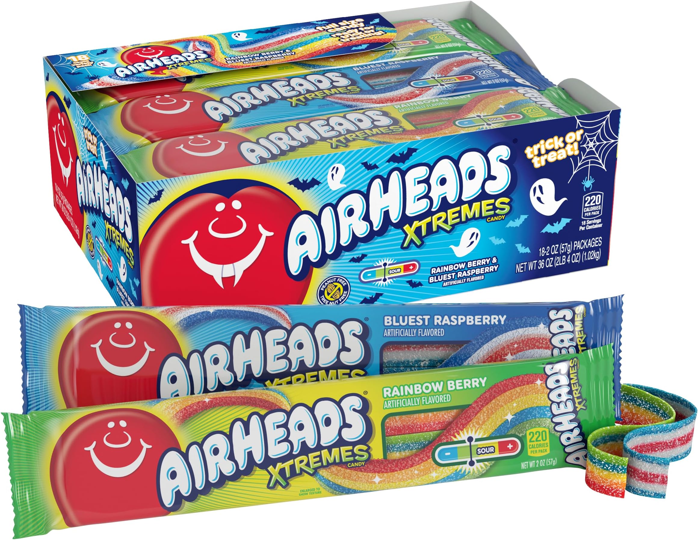 Amazon.com: AirHeads Xtreme Bites Rainbow Berry, Party, 6oz