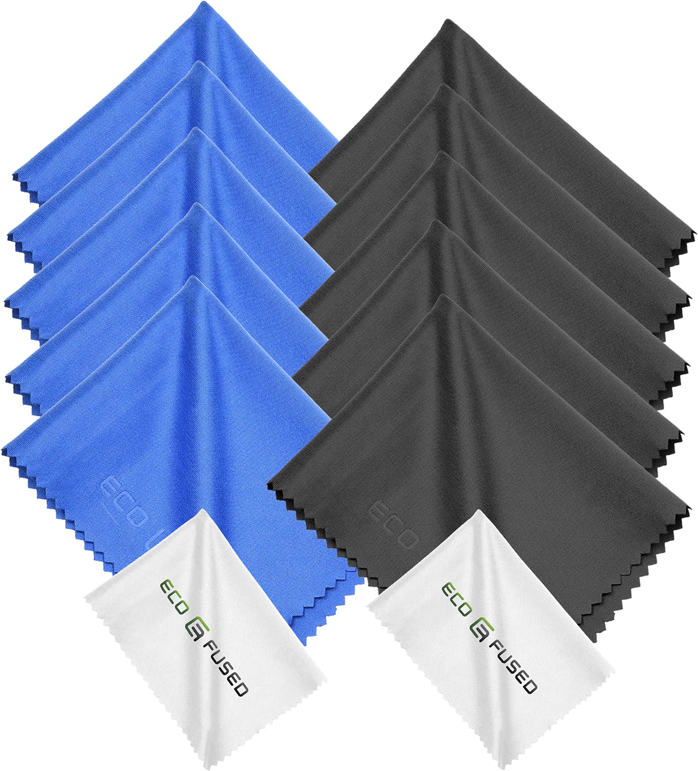 ECO-FUSED Microfiber Cleaning Cloths- 12 Pack - Ideal for Cleaning ...