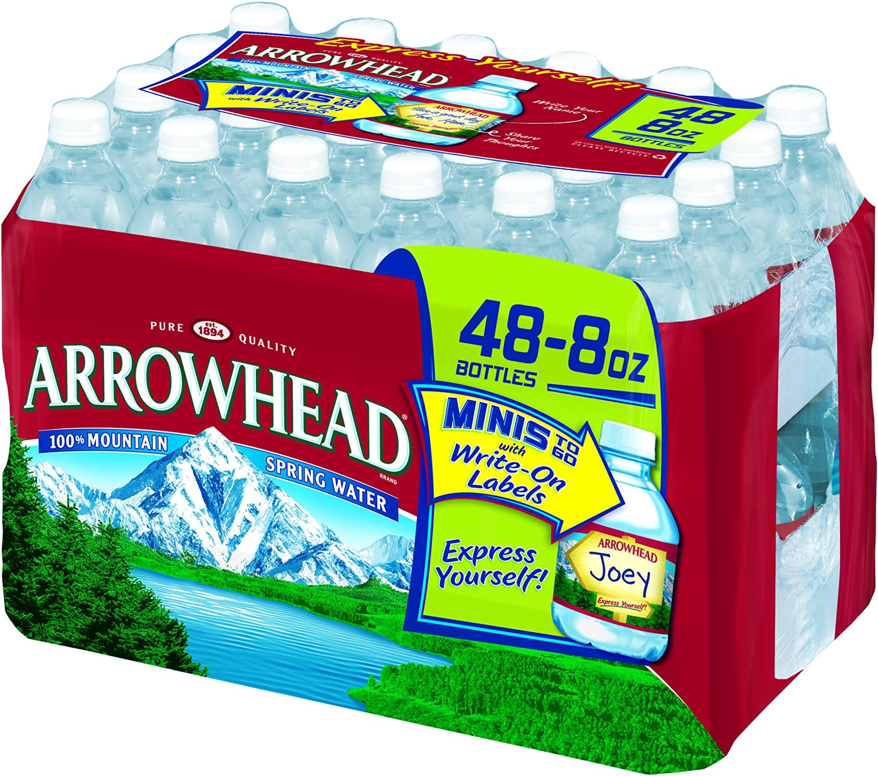 Amazon.com: Arrowhead Mountain Spring Water, 8 Oz (Carton of 48 ...