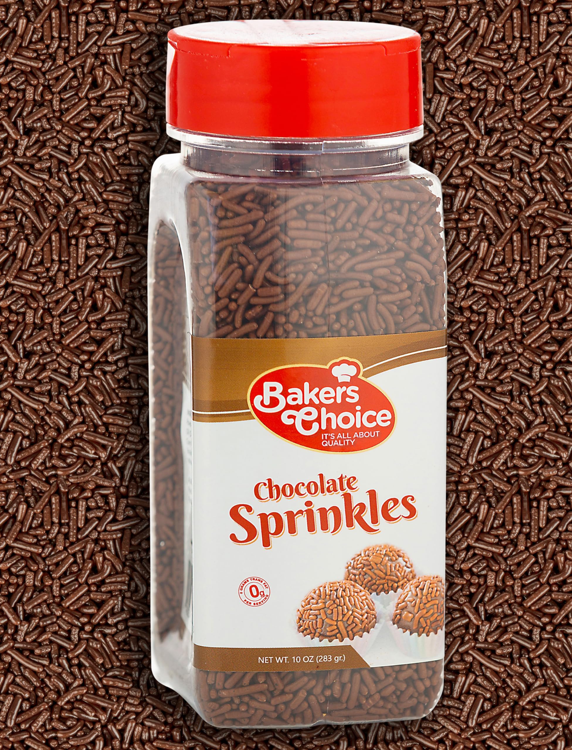 Amazon.com: Bakers Choice Rainbow NonPareils Sprinkles, Cake Sprinkles ...