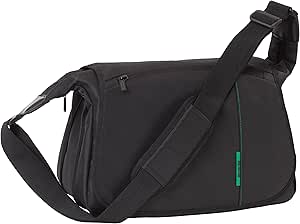 RIVACASE padded SLR photo camera bag for DSLR cameras - black/green ...