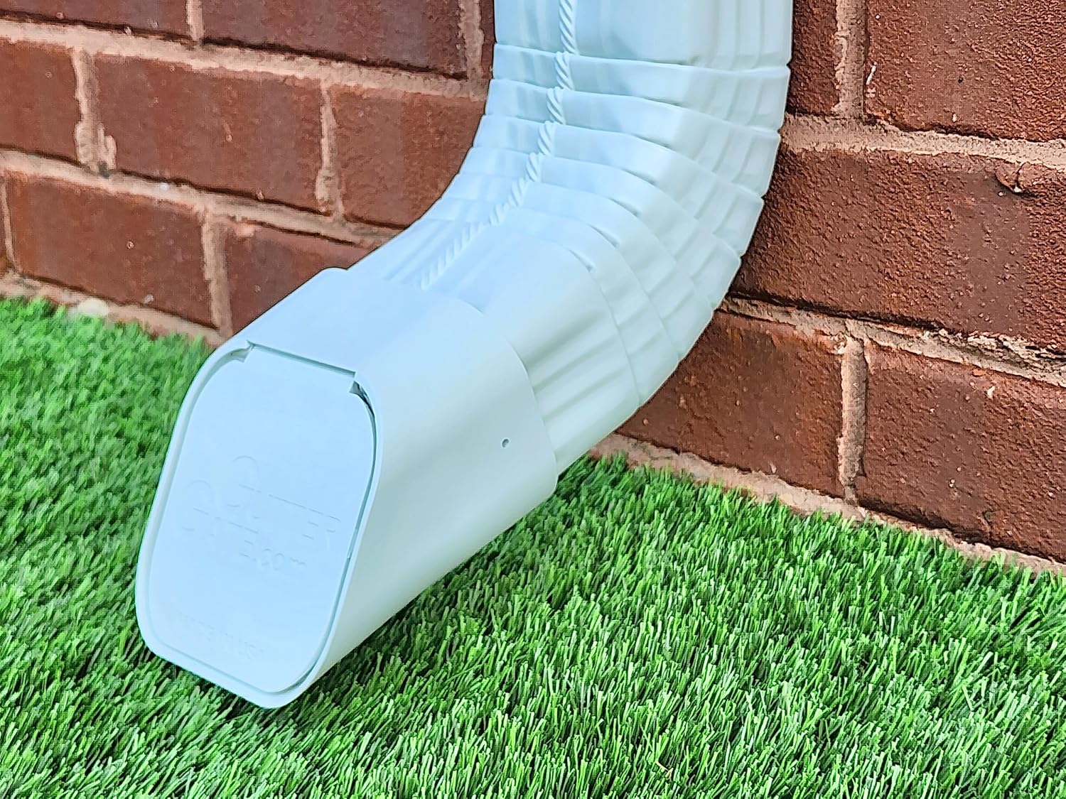 GutterGate 3"x4" Type-A White Gutter Downspout Extension Accessory ...
