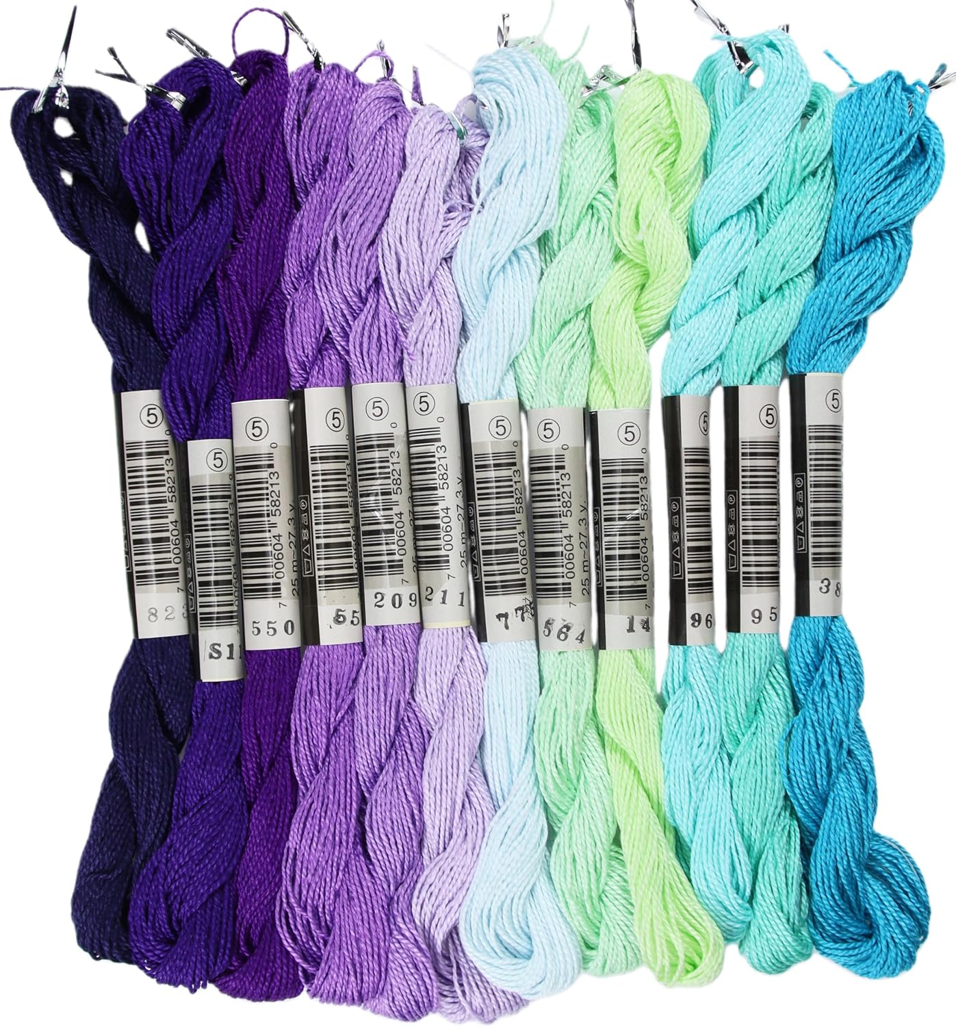 Amazon.com: KCS 328 Yards(300 Meters) Mercerized Pearl Cotton Crochet ...