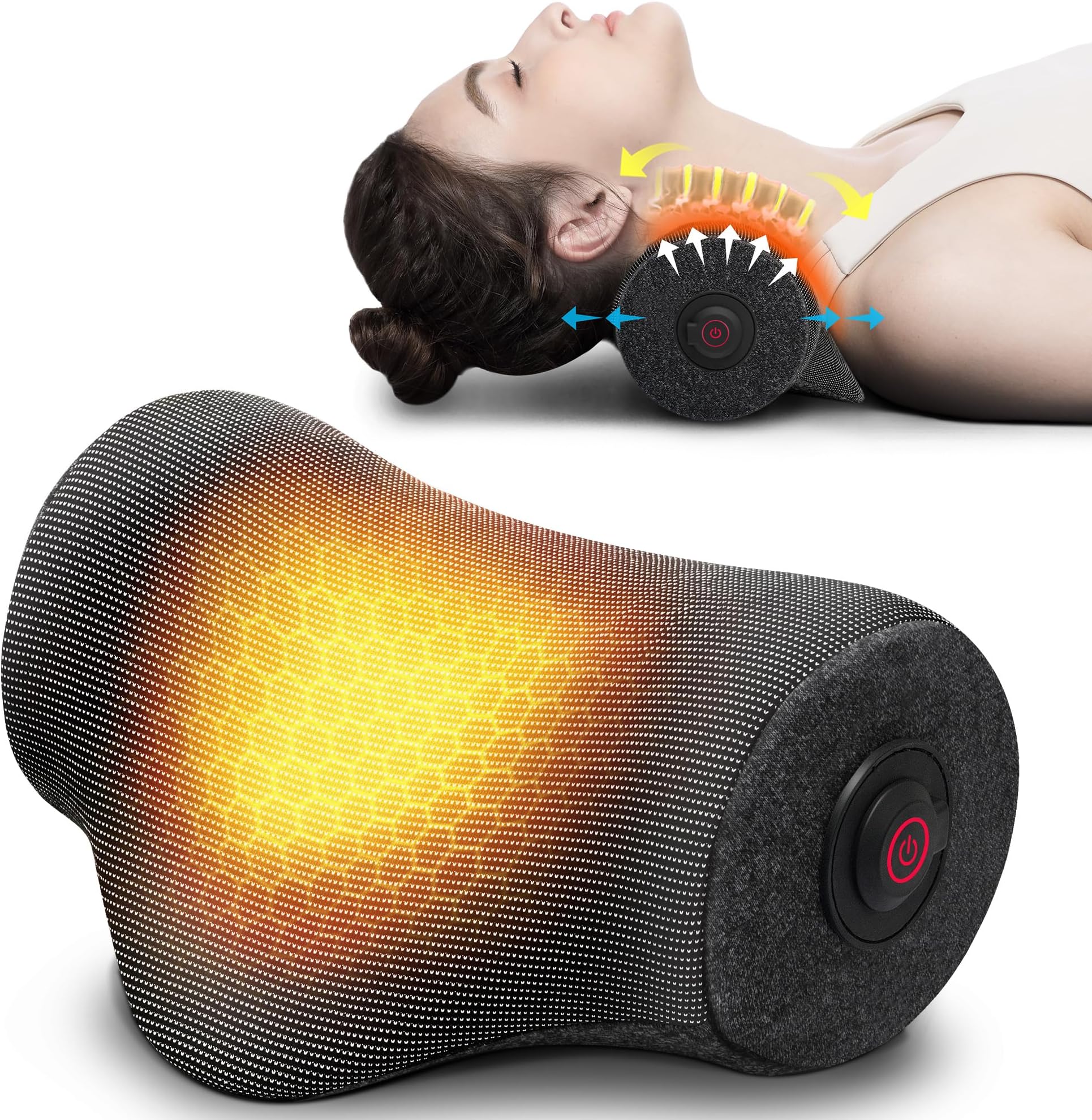 Amazon.com: Nekteck Wireless Neck Stretcher for Pain Relief, 5s Heated ...