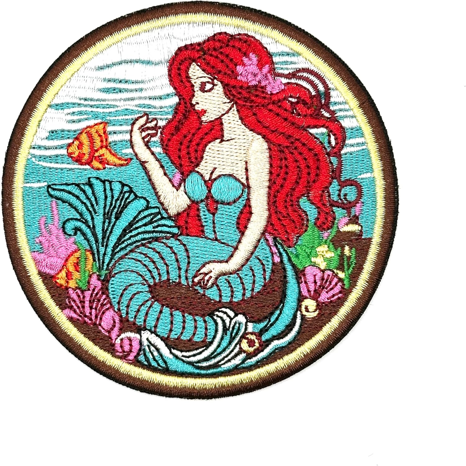Amazon.com: Generic Mermaid Iron On Patch | Mermaid Applique ...