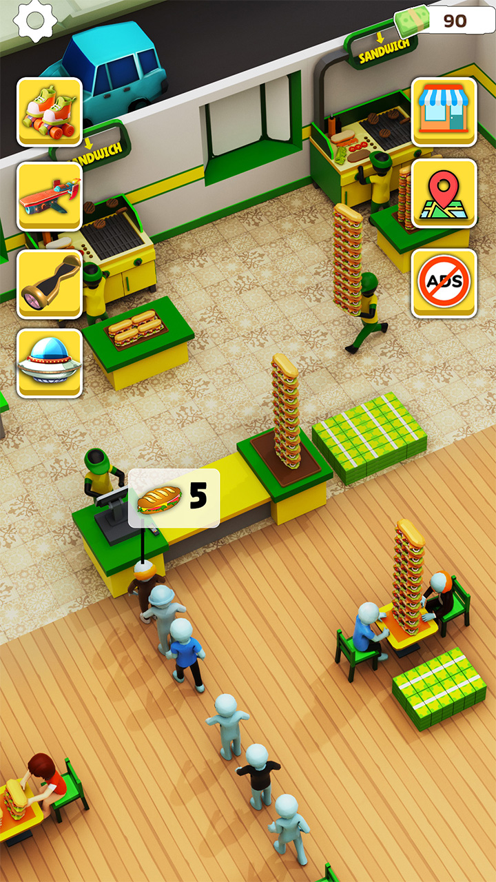 Fast Food Empire - Sandwich Shop Tycoon Game - App on Amazon Appstore