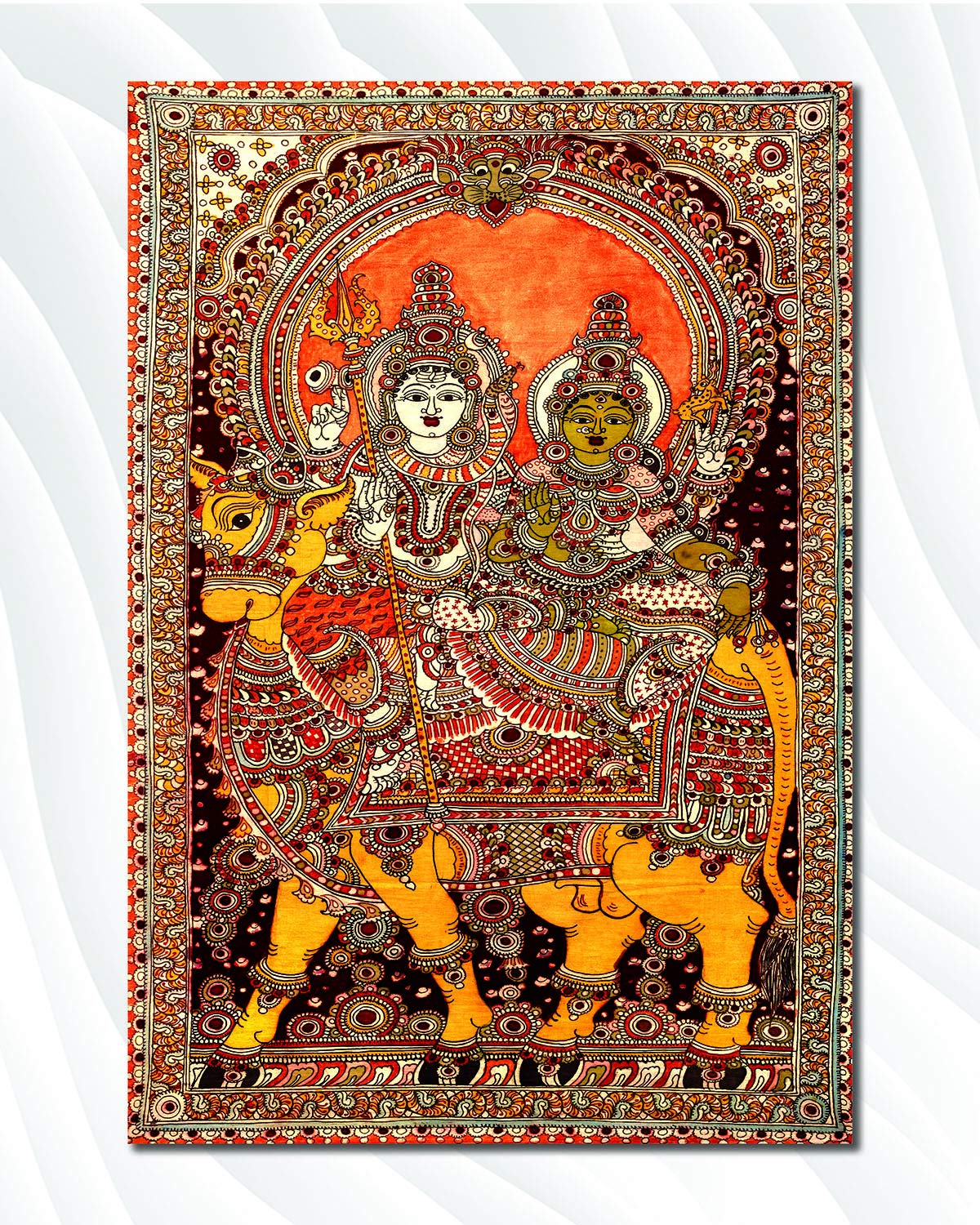 Buy Namaste Home - Laminated Paper - Shiv Parvati - Kerala Mural ...