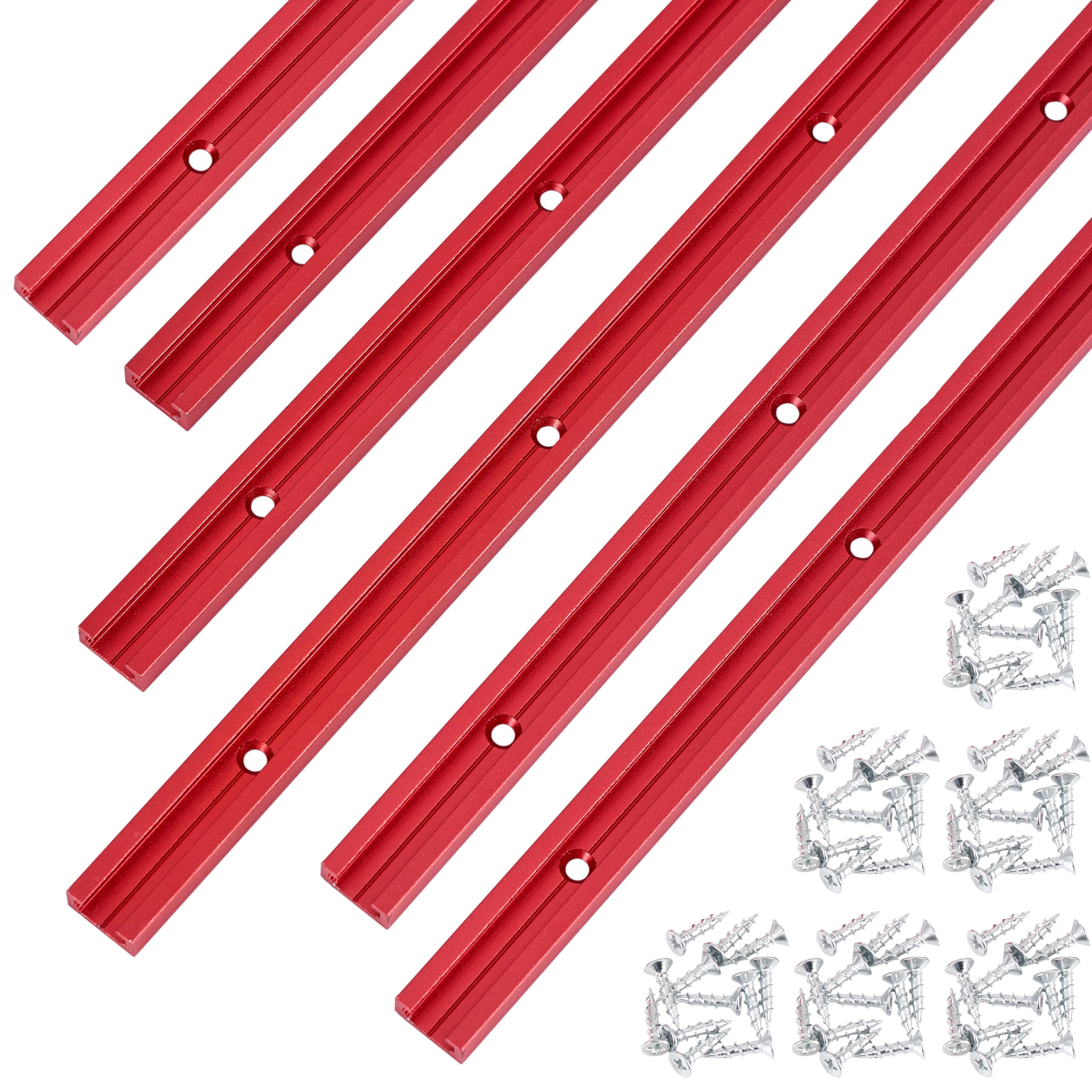 Amazon.com: T Track 48" with Wood Screws-Double Cut Profile Universal T ...