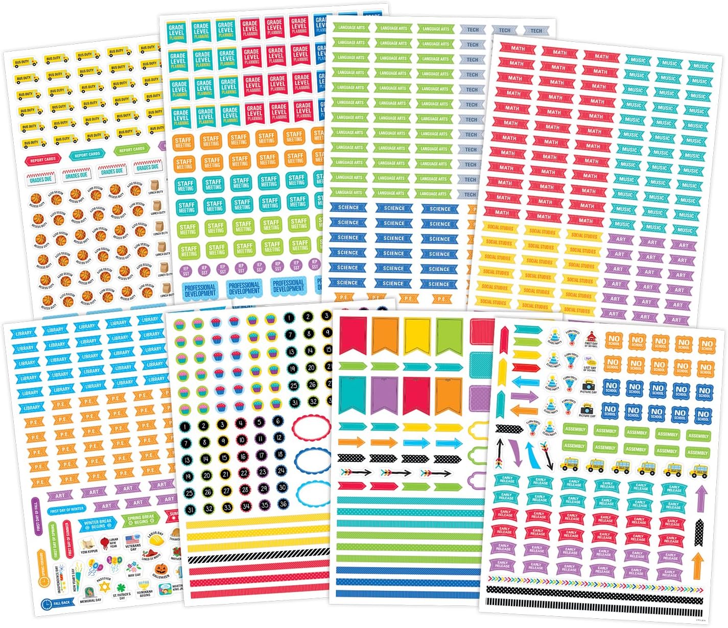 Amazon.com : CTP Lesson Planner Stickers, Teacher Lesson Plan and ...