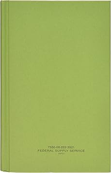 Amazon.com : Book, Memorandum, 5-1/2" X 8" Green Log Book (12/pack ...