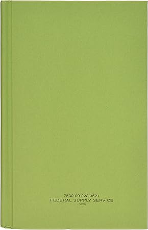 Amazon.com : Book, Memorandum, 5-1/2" X 8" Green Log Book (12/pack ...