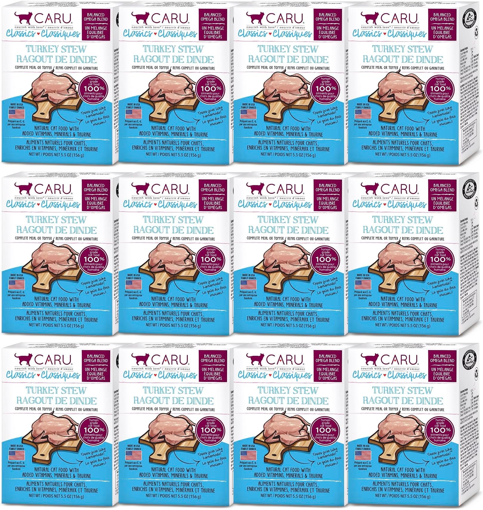 Amazon.com : Caru - Turkey Stew For Cats, Natural Cat Food With Added ...