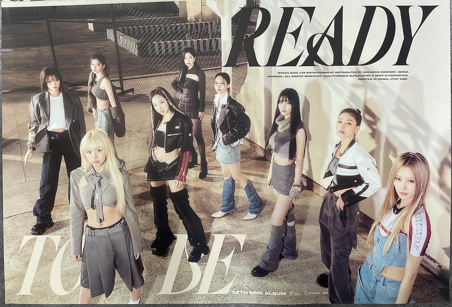 Amazon.com: TWICE - READY TO BE album Official Unfolded Poster in tube ...