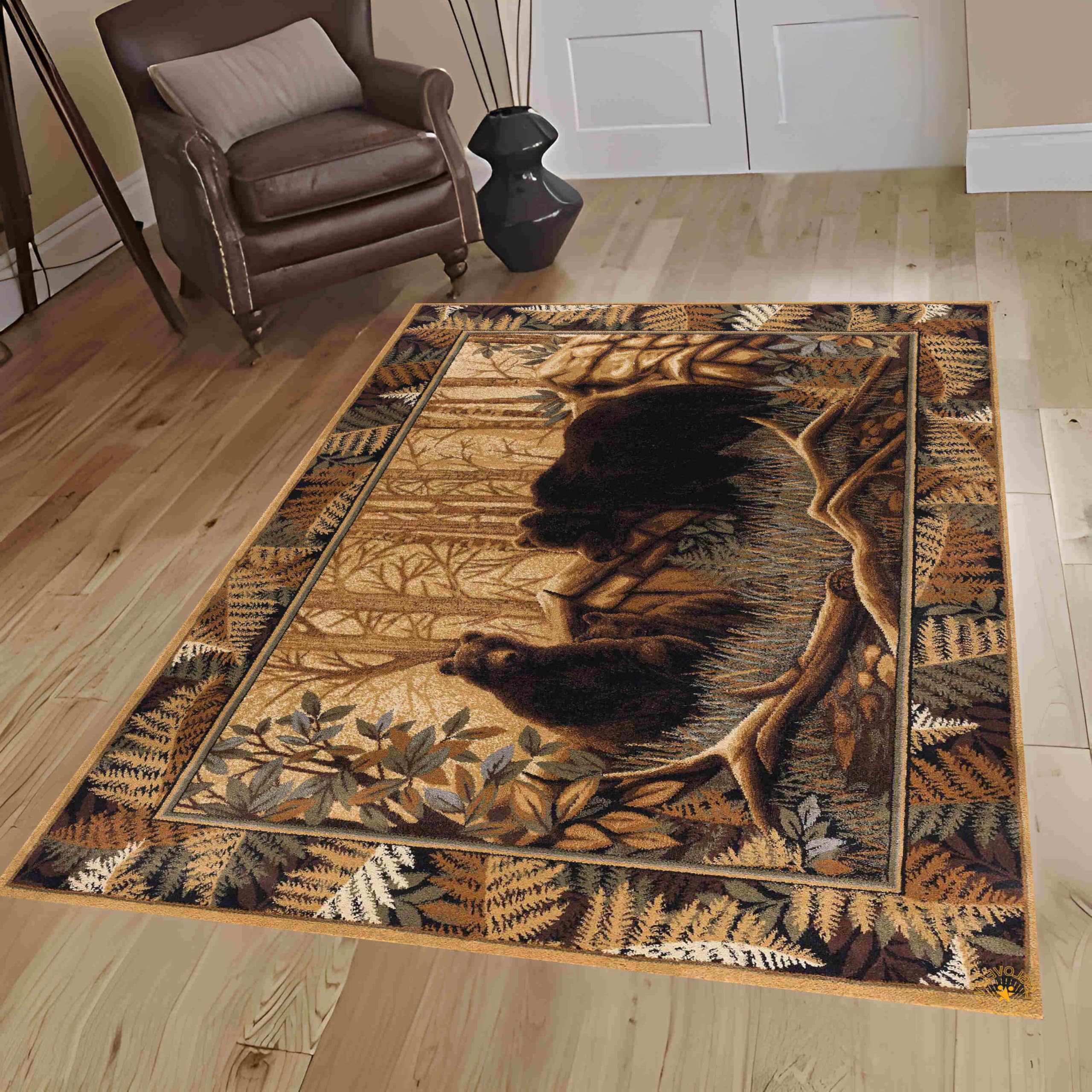 Amazon.com: Lgglovelin Bear Area Rug, 3x4ft Living Room Bear Print Rug ...