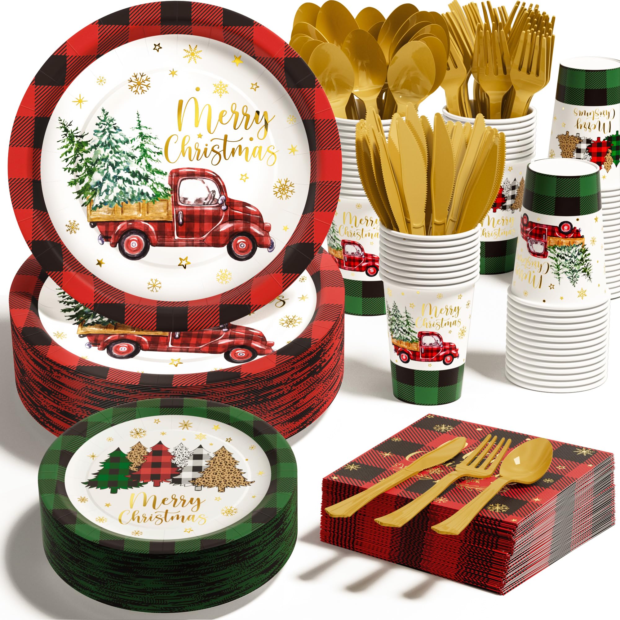 Amazon.com: Christmas Party Decorations Supplies - 350 PCS Merry ...