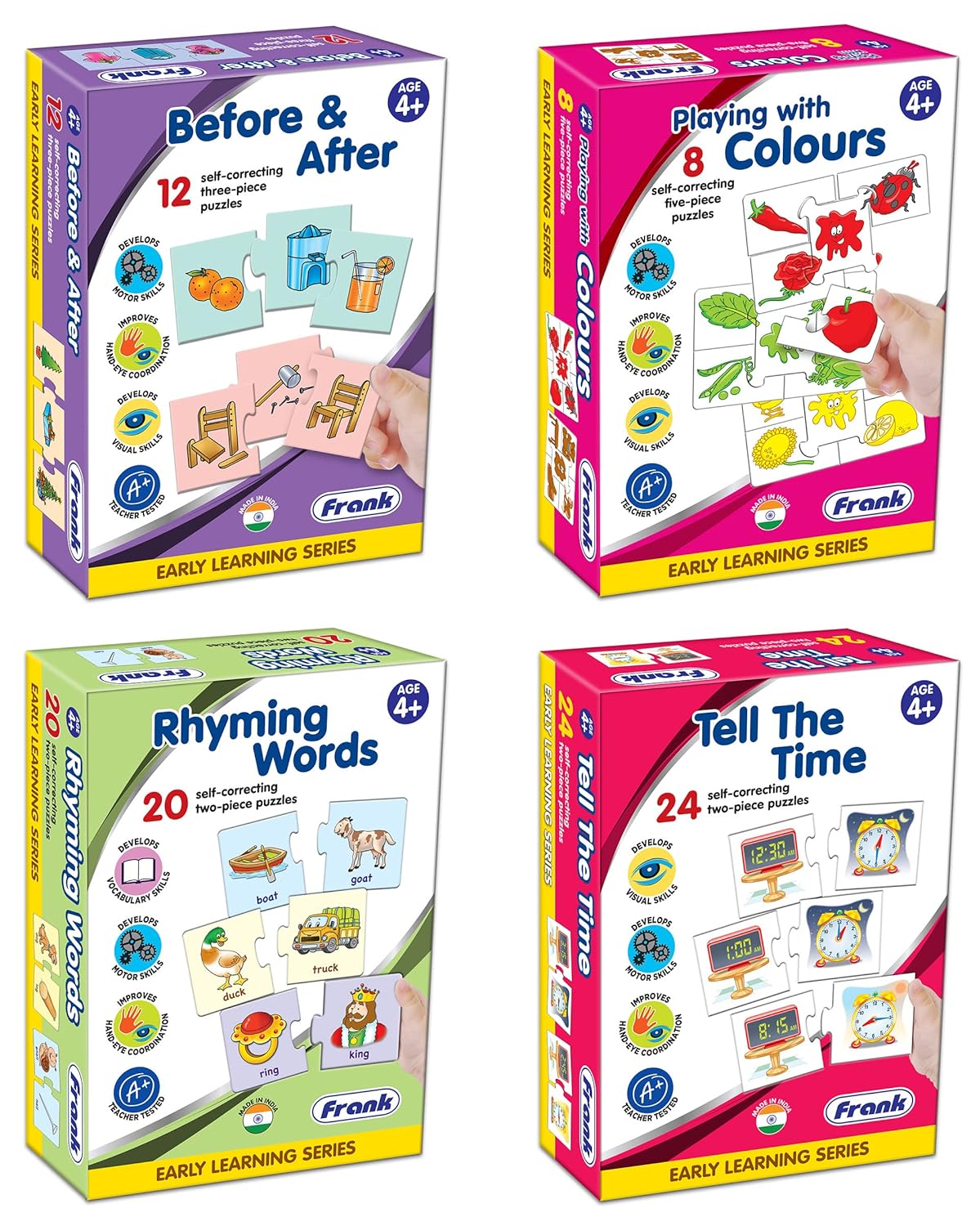 Buy Frank Early Learning Puzzles & Games for Kids- Combo Pack of 4 ...