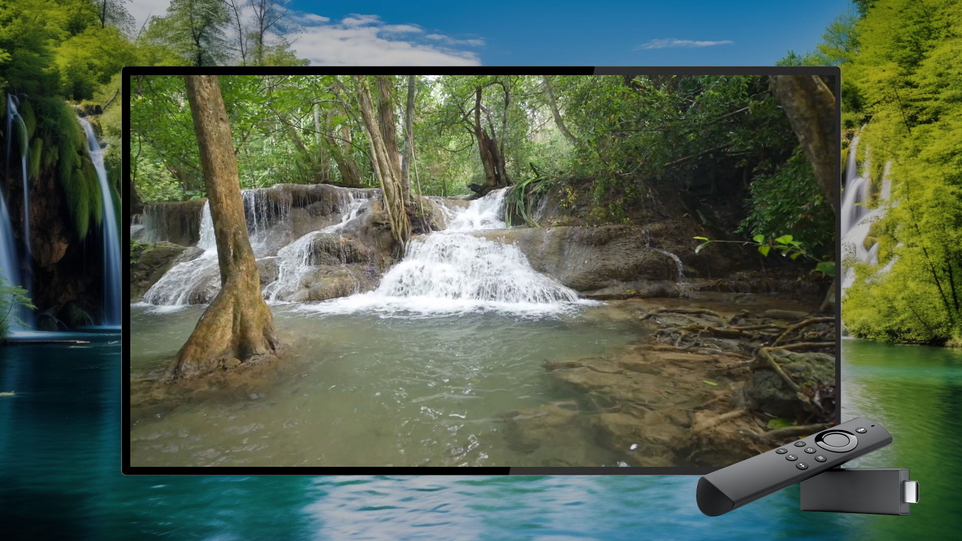 Protetor de tela Serene Waterfall Screensaver - Música harmoniosa ...