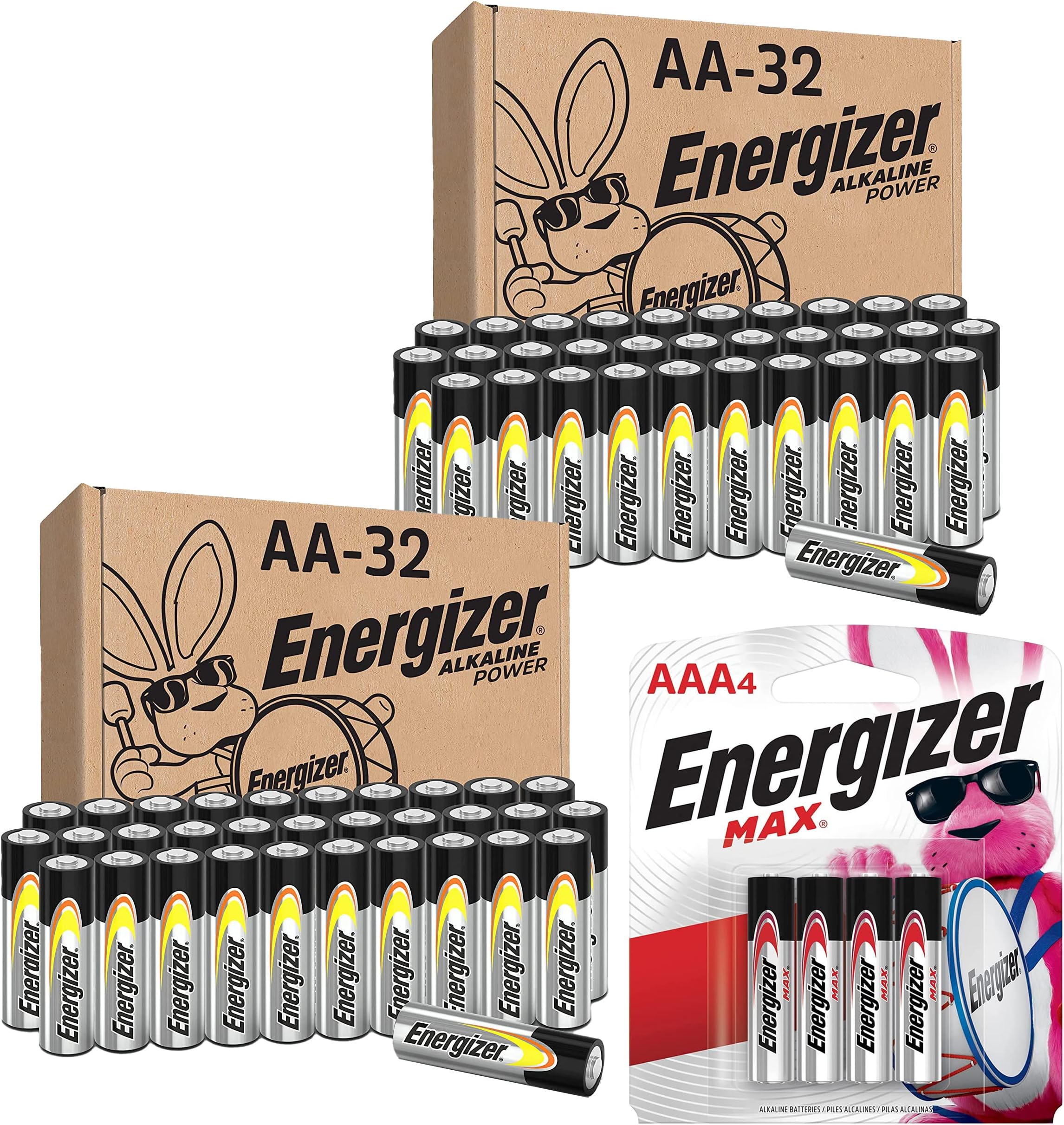 Amazon.com: HeroFiber 32 Count Energizer Max AA Batteries - 8 Pack of 4 ...