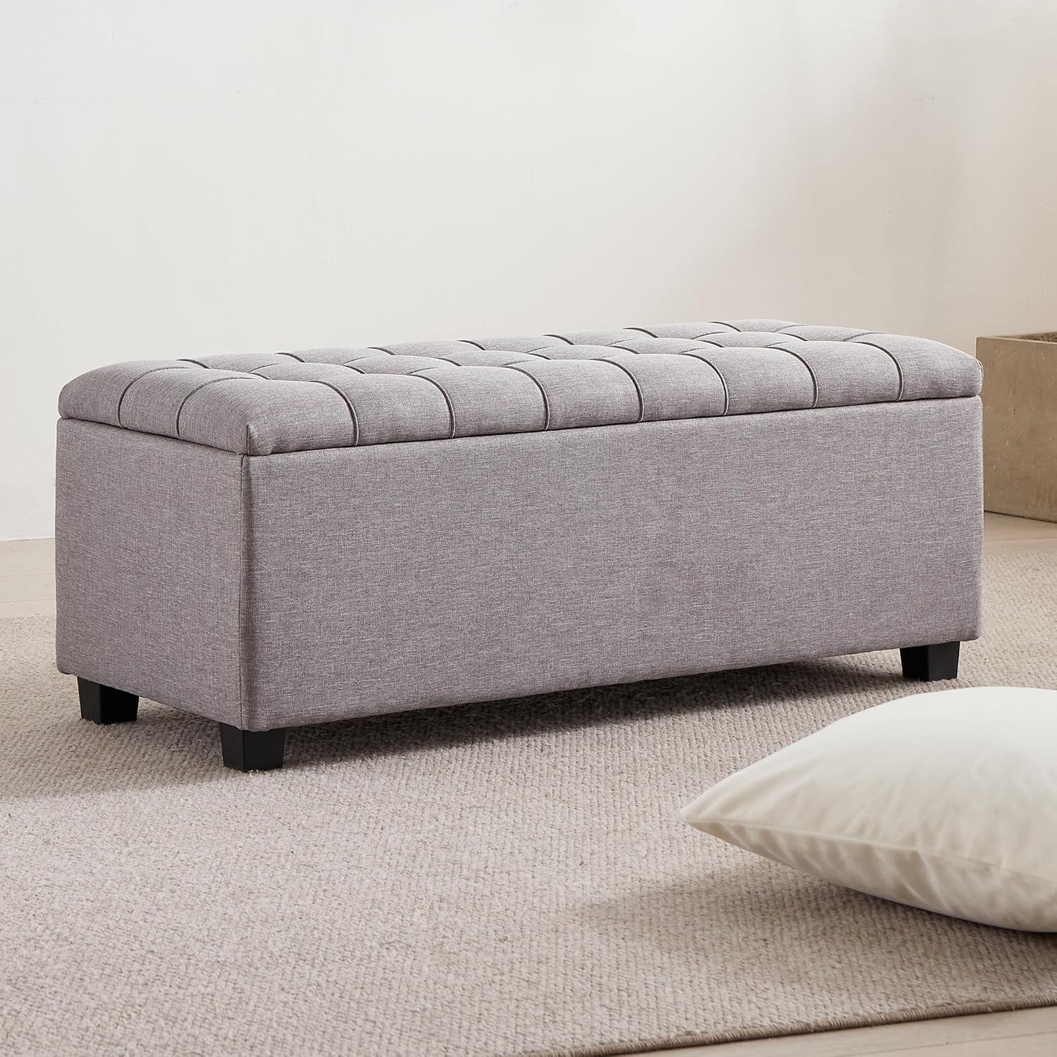 Amazon.com: bazinanka Ottoman with Storage 38 inches, Furniture End of ...