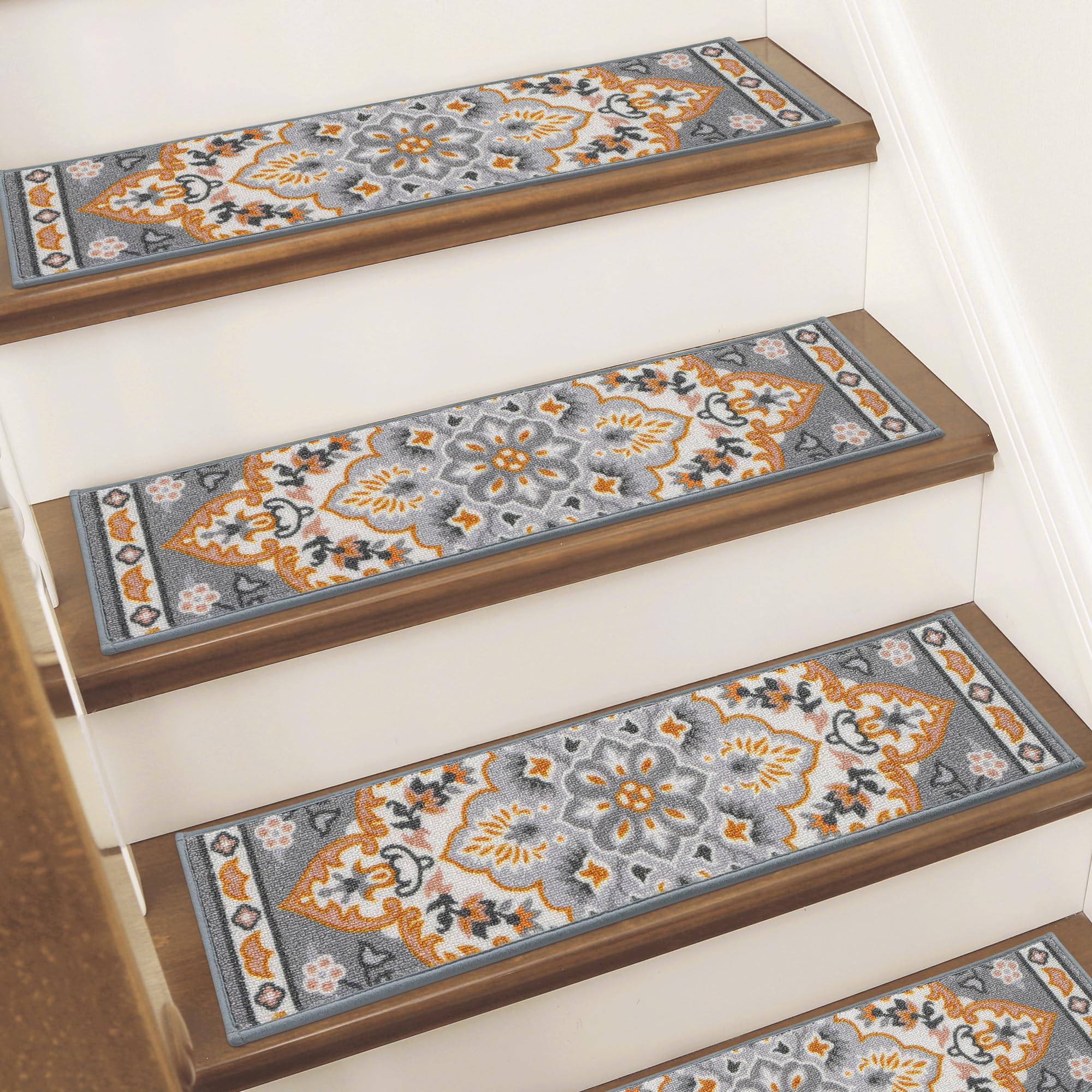 Amazon.com: BEQHAUSE Stair Treads for Wooden Steps Non-Slip Machine ...
