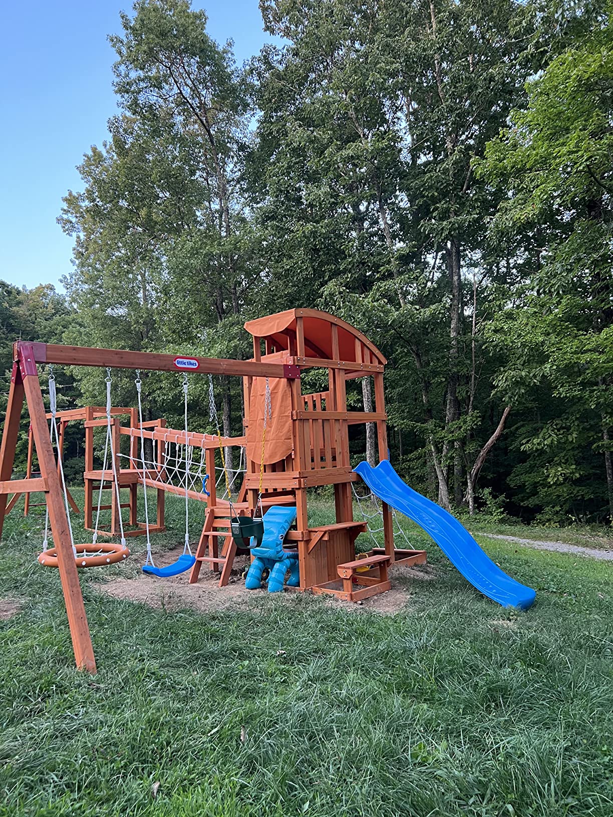 $87/mo - Finance Little Tikes Bobcat Ridge Wood Backyard Playset Climb ...