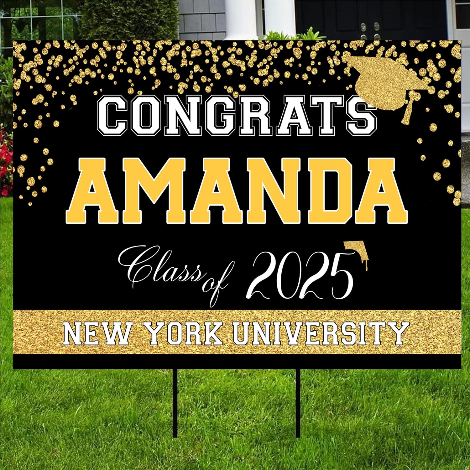 Amazon.com : Personalized Graduation Yard Signs 2025, Custom Name ...